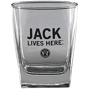 Jack Daniel's Licensed Barware Jack Lives Here Double Old Fashioned Glass
