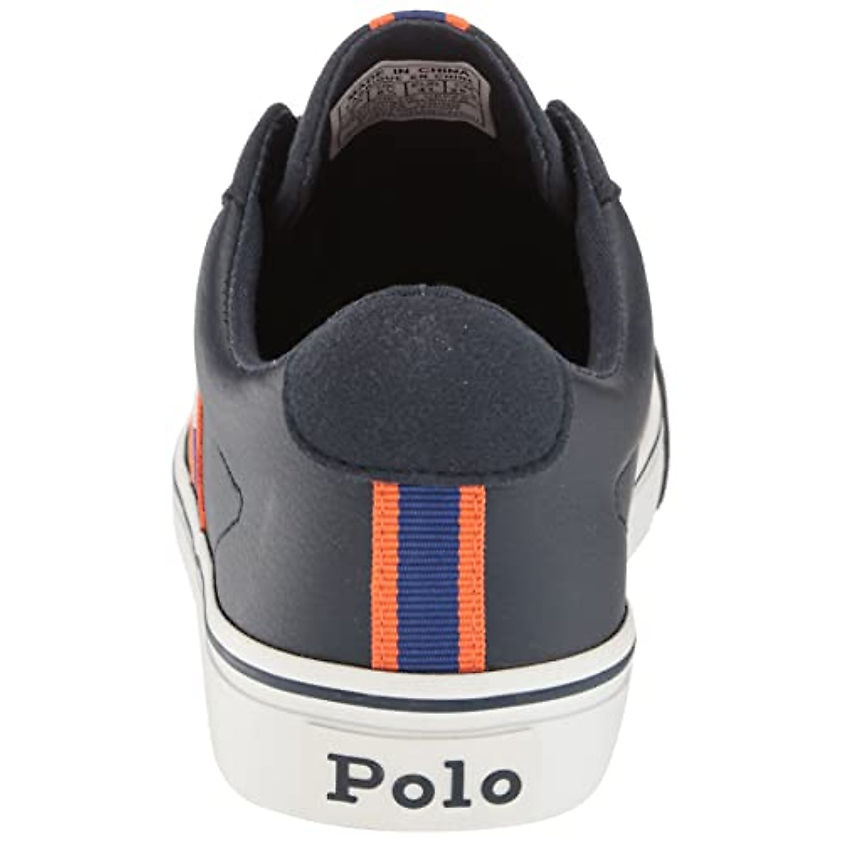 POLO RALPH LAUREN Unisex Child Westcott(Big Kid) Sneaker, Navy/RYL/Org/Ppw, 4 Big Kid US