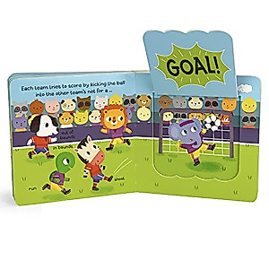 Let's Play Soccer! A Lift-a-Flap Board Book for Babies and Toddlers, Ages 1-4 (Children's Interactive Chunky Lift-A-Flap Board Book)
