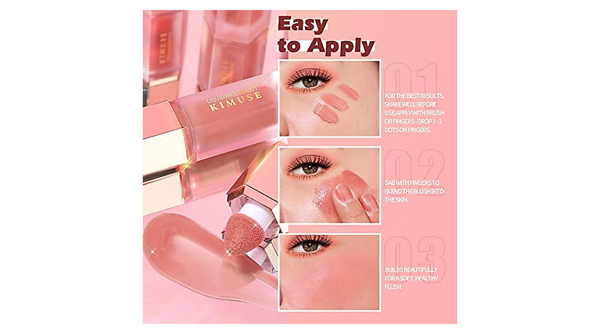 KIMUSE Soft Cream Blush – Lightweight Long-Wear Liquid Cheek Makeup