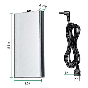 Bird Warmer for Cage, Bird Heater to Snuggle up for African Grey, Parakeets, Parrots, Small Birds, USB 5V,Sliver