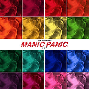 MANIC PANIC Blue Lightning Hair Bleach Kit 30 Volume Developer Bundle with Prepare to Dye Clarifying Shampoo
