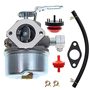 AUTOKAY Snow Blower Carburetor with Mounting Gasket Fuel Line Primer Blub Clamps for 632107 632107A 640084 640084A 640084B Toro 521 Snow Blower HSSK40 HSSK50 HS50 LH195SA Small Engine Mower Generator