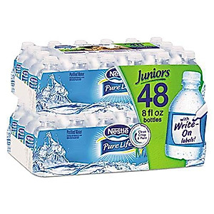 Pure Life, Purified Water, 8 Fl Oz, Plastic Bottled Water, 48 Pack
