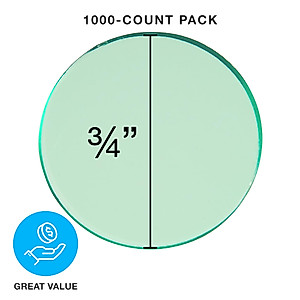Brybelly Royal Bingo Supplies Bingo Chips for Bingo Games - 1000 Count, Mixed - 3/4" Translucent Bingo Markers - Clear Plastic Bingo Chips Bulk Transparent Counters
