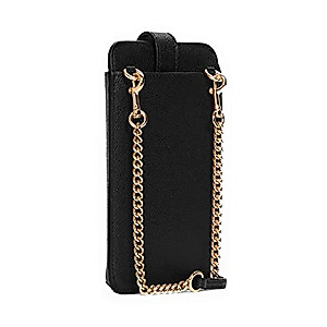 COACH Womens North/South Phone Crossbody (IM/Black)