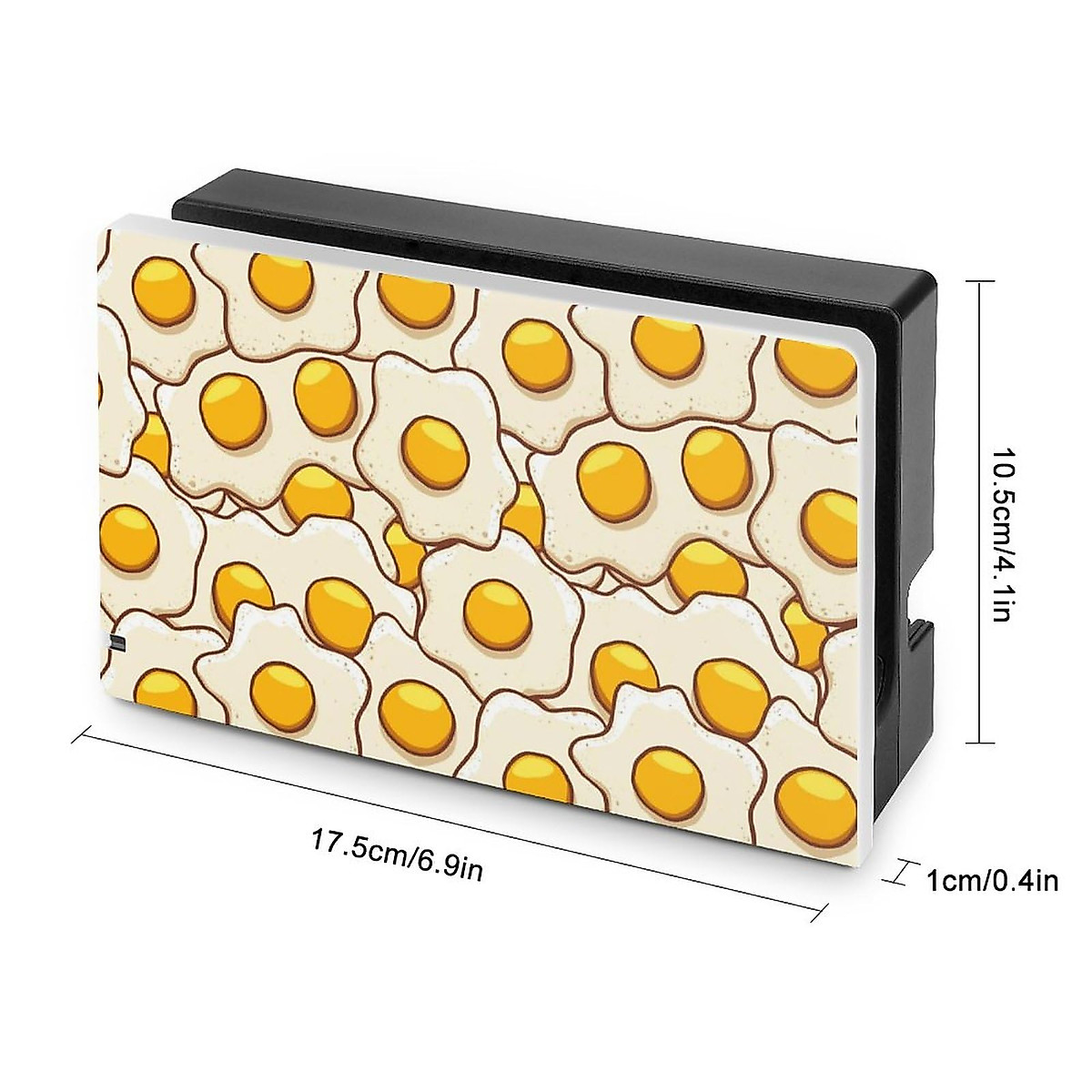 Fried Eggs Anti Scratch Dust Cover Compatible with Switch Dock Replacement Print Skin Shell