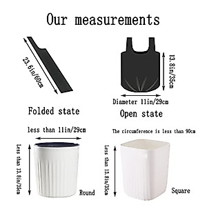 Small Black Trash Bags,200 Counts Thicken Value Pack 4 Gallon Trash Bag,Small Garbage Bags for Office,Kitchen,Bedroom Waste Bin (200)