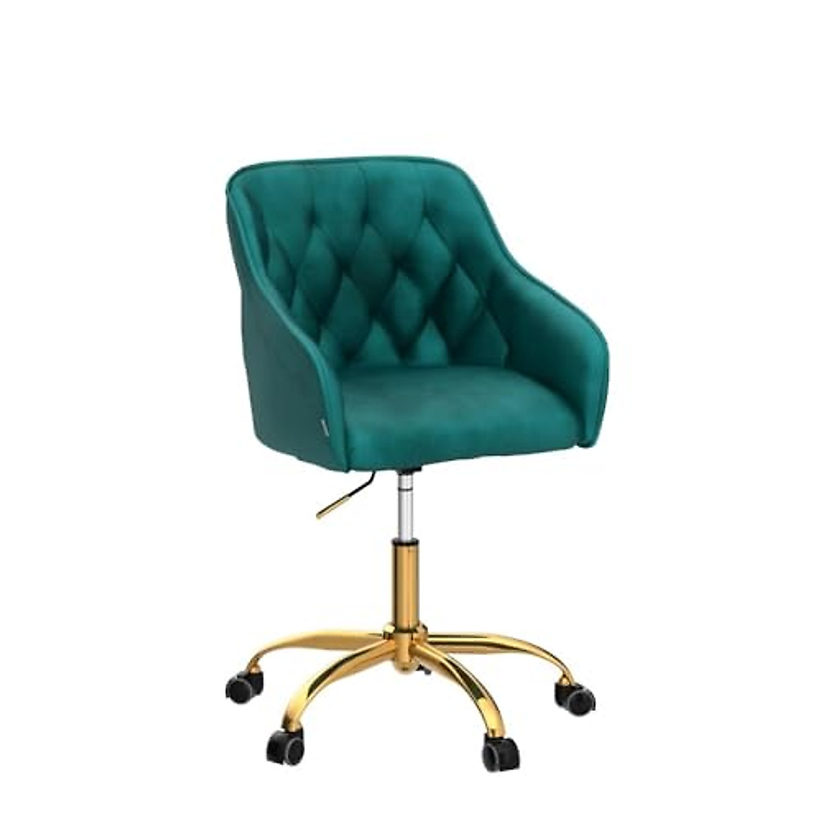 HomSof Home Office Desk Chair Modern Velvet Office Computer Chair Height Adjustable Mid-Back Task Chair
