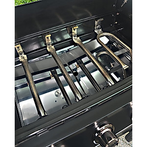 Grease Tray with Catch Pan - Adjustable Drip Pan for Gas Grill Models from Dyna Glo, Nexgrill, Expert Grill, Kenmore, BHG and More - Stainless Steel Grill Replacement Parts(Width 18"-24")