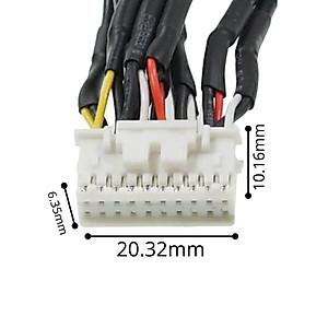 Xtenzi 20Pin RCA Cord Assembly Harness Car Audio Video Compatible with JVC Kenwood KVT-514 KVT-512 KVT-516 - XT91916