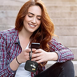 Cute AirPods Case with Keychain, Soft Funny Cartoon Protective TPU Cover Compatiable with AirPods 2nd & 1st Generation Case