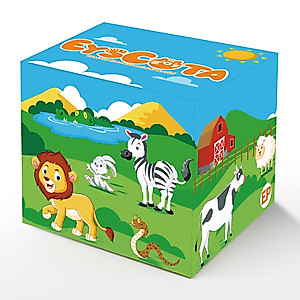 EYSCOTA 12PCS Dog Figurines Playset, Realistic Detailed Plastic Puppy Figures, Hand Painted Mini Dog Figures Toy Set Cake Toppers Birthday Easter Eggs Gift for Kids Toddlers