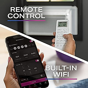 GE Profile Ultra Quiet Window Air Conditioner 6,200 BTU, WiFi Enabled Energy Efficient for Small Rooms, Easy Installation with Included Kit, 6K Window AC Unit, Energy Star, White