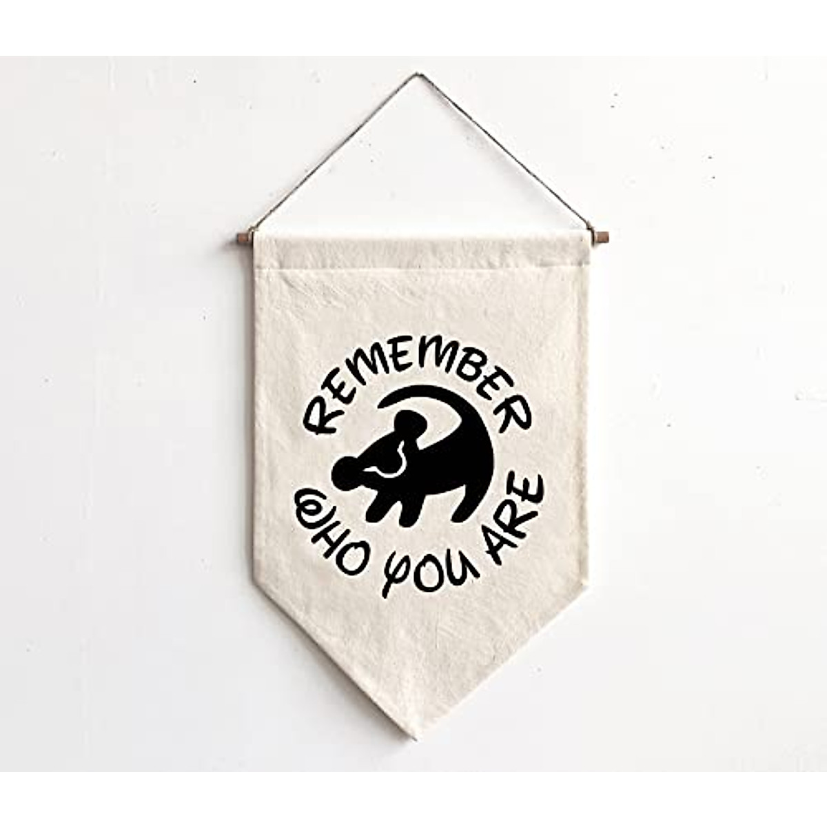 Remember Who You Are Banner - Home Decor - Kids Room Decor - Canvas Banner - Party Decor - Birthday Gift - Playroom Decor - Lion King Banner - Inspired Banner - Nursery Decor
