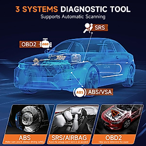 FOXWELL NT630 Plus OBD2 Scanner with ABS Auto Bleed ABS SRS/Airbag OBD2 Car Diagnostic Tool Full ABS/SRS Function, ABS Code Reader with SAS/Oil/EPB/Airbag Light Reset Bidirectional Scan Tool