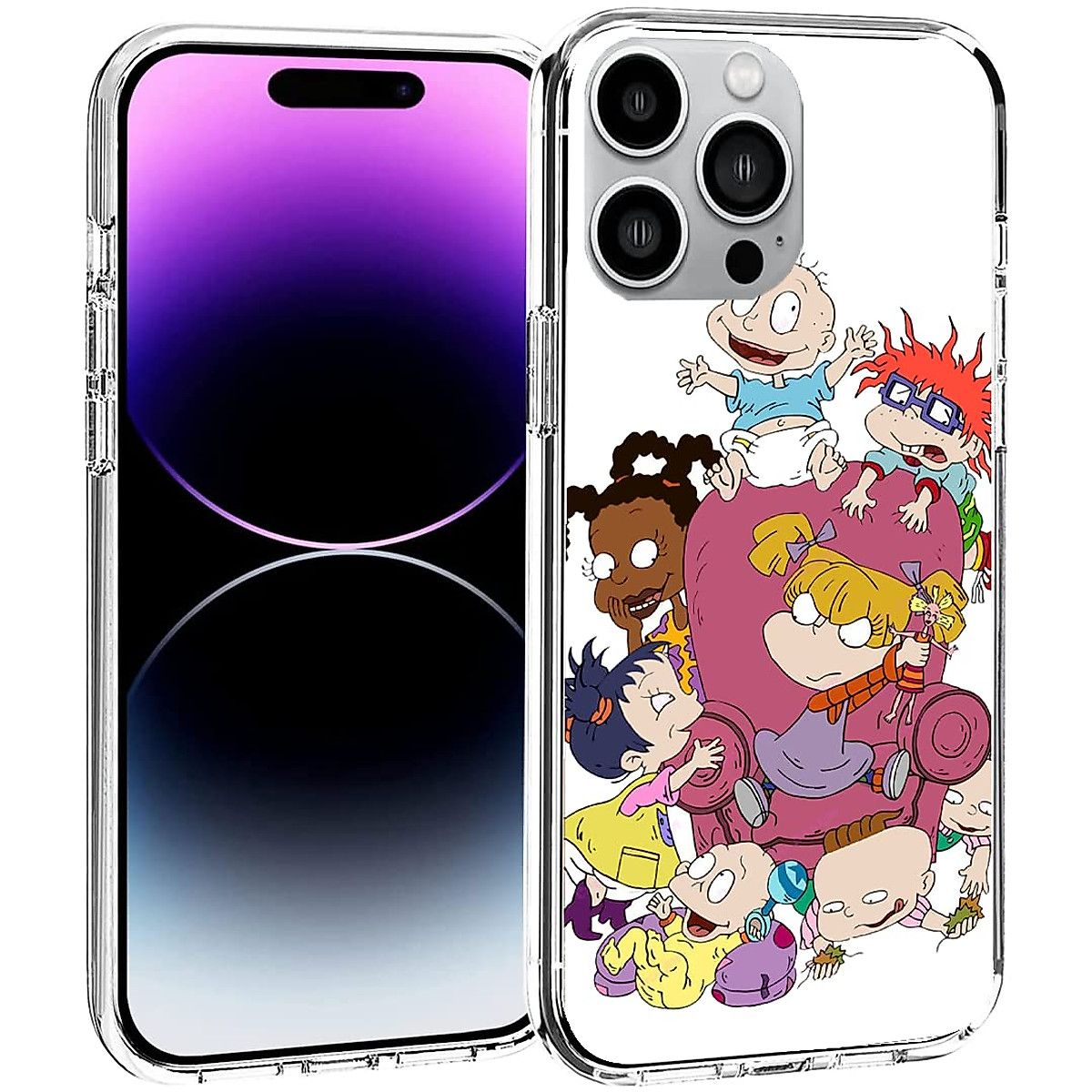 ACHETE Phone Case Ru-grats Compatible with iPhone 14 Pro Max Scratch Charm Shockproof Accessories Bumper Waterproof Transparent