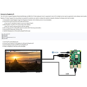 Ingcool 7 inch HDMI LCD 1024x600 Resolution Capacitive Touch Screen IPS Display Module Compatible with Raspberry Pi 4 3 2 1 B B+ A+, PC, Supports Windows 10/8.1/8 / 7