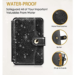 M-Plateau Phone Wallet Stick on, 3M Adhesive Slim Credit Card Holder for Cell Phone and Phone Case Phone Card Holder Compatible with Most Smartphones (Black)