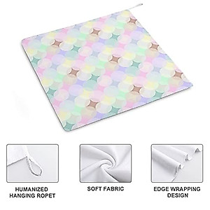 Lurnise Hand Towel Light Colored Hand Towels Dish Towel Lanyard Design for Bathroom Kitchen Sports