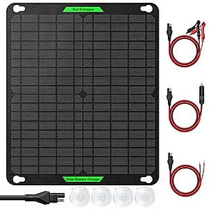 20W 12V Solar Battery Charger Pro, Portable 12 Volt Solar Panel Car Trickle Charger & Maintainer Built-in MPPT Charge Controller + 3-Stages Charging for Boat Marine RV Car Trailer Snowmobile