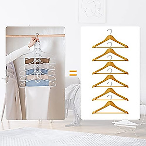 Juntaiher Coat Hangers Pants Hangers Space Saving for Closet Organizer Scarf Hangers Multifunctional Clothing Rack Clothes Hangers Closet Organization