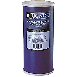 Bluonics Sediment & GAC Carbon Replacement Water Filters 8pcs 4.5" x 10" Whole House Cartridges