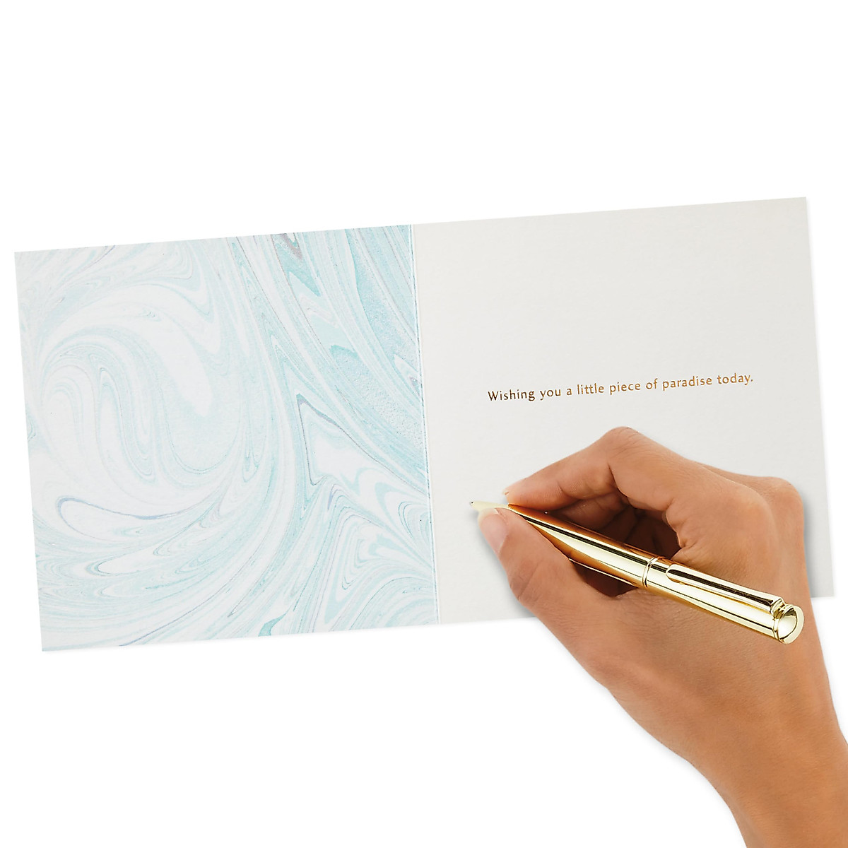 Hallmark Signature Birthday Card (Seashell Birthday Cake)