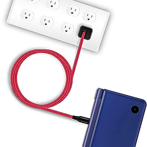 BATSOEASY 2 Pack 5ft 3DS/ 2DS USB Charger Cable, Nylon Braided Power Charging Cord Cable Compatible with Nintendo New 3DS XL/New 3DS/ 3DS XL/ 3DS/ New 2DS XL/New 2DS/ 2DS XL/ 2DS/ DSi/DSi XL