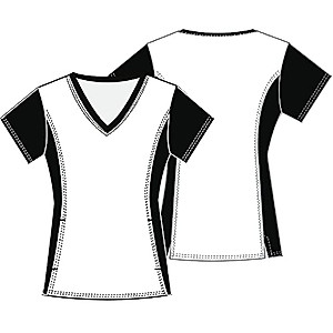 Tooniforms Women Scrubs Top V-Neck Print TF677, XXS, Moana Energy