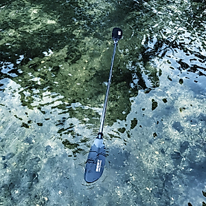 Best Marine and Outdoors Kayak Fishing Paddle, Adjustable 250cm Carbon Fiber Angler Oar with ABS Blades, 34oz Lightweight, 2 Piece Kayaking Accessories with 5ft Leash