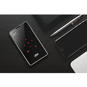 Mini Portable DLP Android Projector Support 4K Decoding WiFi Bluetooth Miracast Airplay Mobile Phone Outdoor Movie