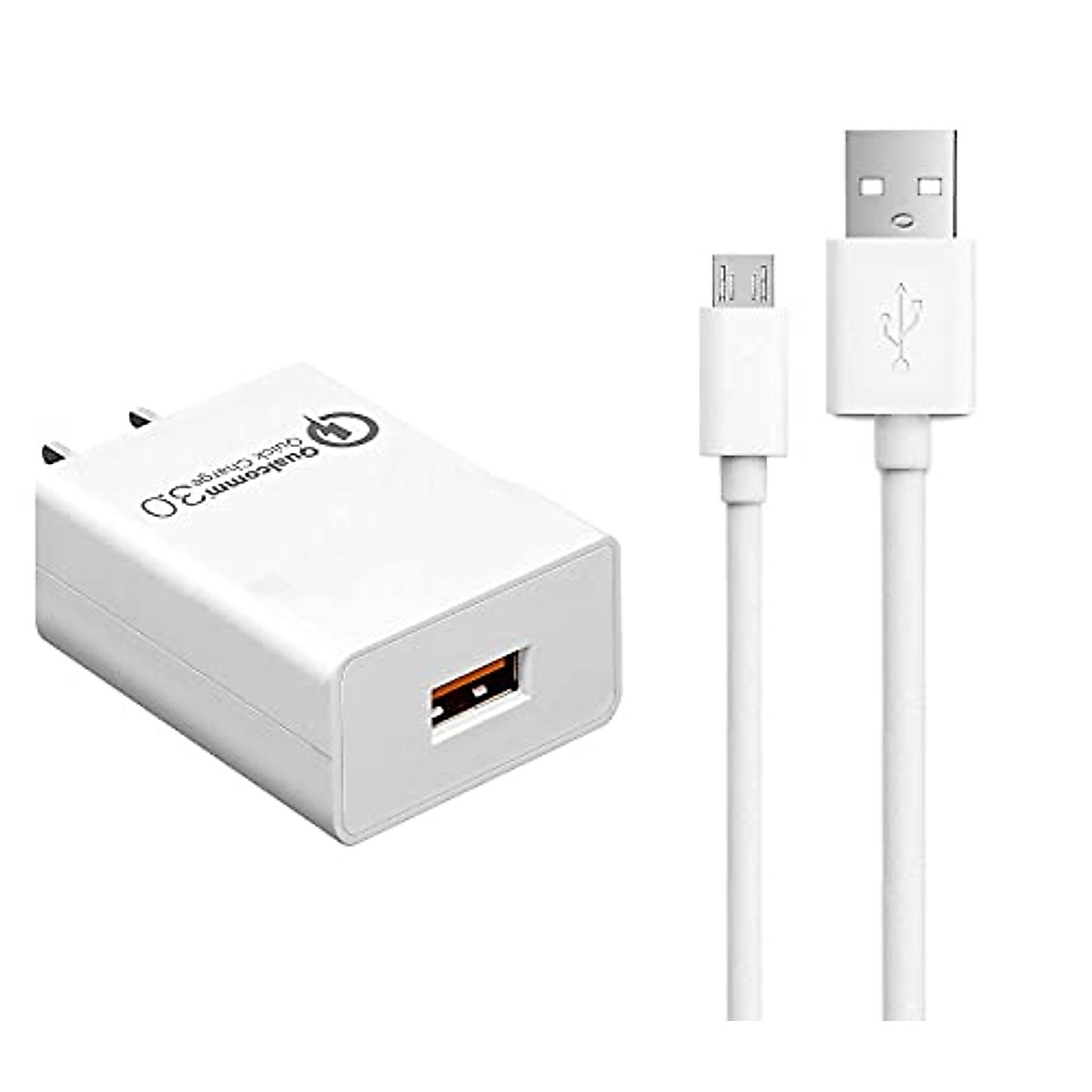 6FT Micro USB Cable Wire & AC Block Wall Adapter Fast Charger for Old Amazon Kindle 2020 & Older Paperwhite, Oasis, Kindle Kids E-Readers, Old Fire HD (Not Compatible with New Kindles, See Pictures)