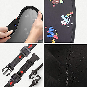 Baby Stroller Sun Shade, Universal Sun Protection Shield for Infant Car Seats Pram Buggy Pushchair Sun Rain Shade Cover Parasol Toddler Stroller Sunshade Awning Anti-UV Umbrella Canopy