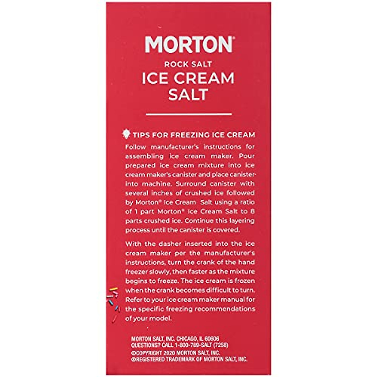 Morton Ice Cream Salt, Rock Salt, 4 Pound, Tub (Pack of 4)