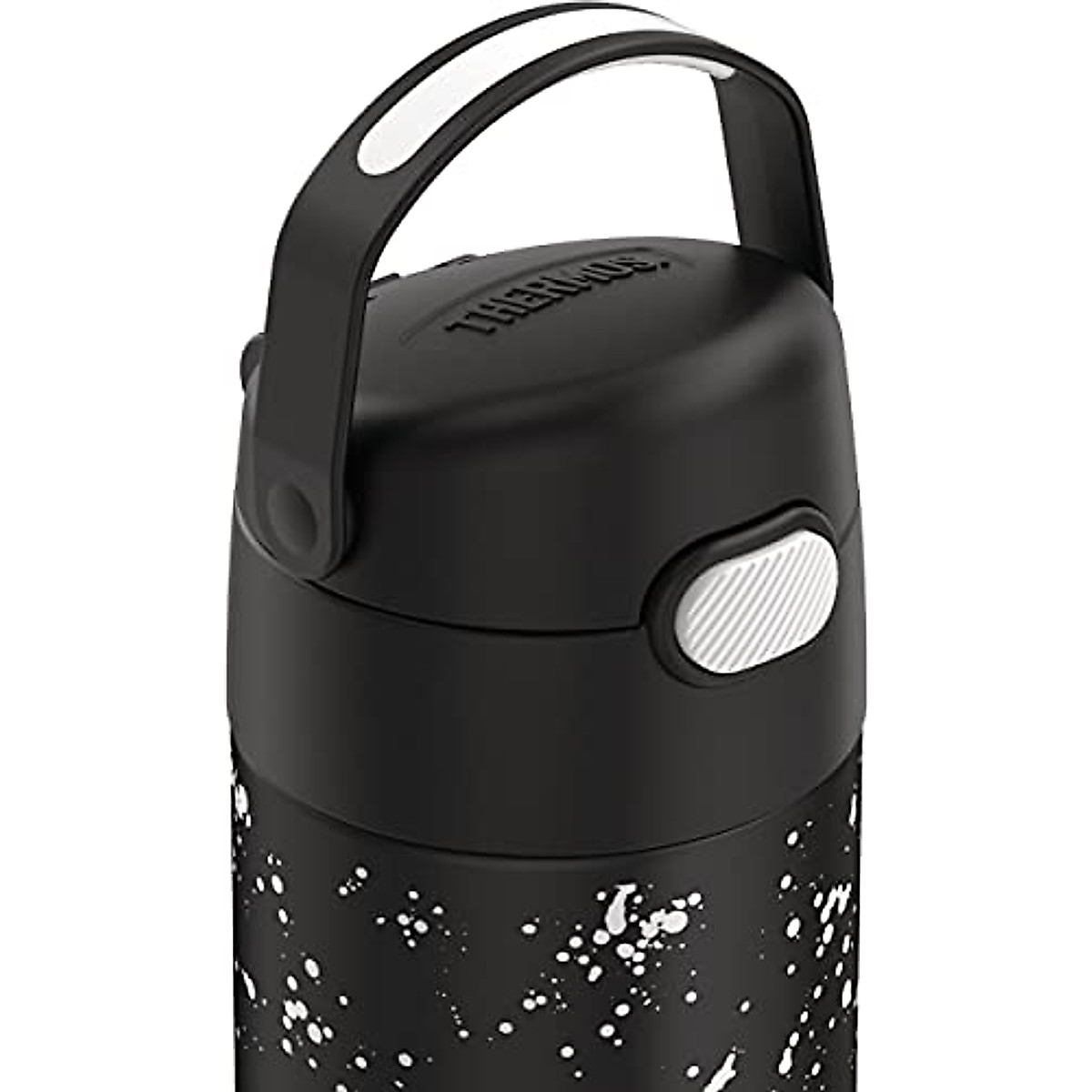 THERMOS FUNTAINER 12 Ounce Stainless Steel Vacuum Insulated Kids Straw Bottle, Space