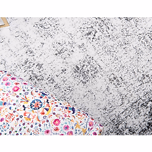 Unique Loom Sofia Collection Area Rug - Casino (7' 1" x 10' Rectangle, Gray/ Beige)