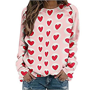 Women Valentines Day Shirt New Years Eve. Women's Tops Stocking Stuffers for Teens 2023 Pink