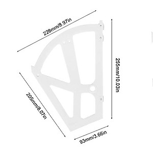 AUNMAS Plastic Cabinet Hinge, Hollow Simple Two Layers Shoe Cabinet Hinge Shelf Rack Holder Accessory for Home White (2#)