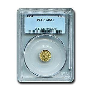 1851 Liberty Head Dollar PCGS MS-61