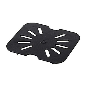 Thunder Group PLPA7160DSBK Drain Shelf, 1/6 Size, Scratch Resistant, Dishwasher Safe, Polycarbonate, Black, NSF, Pack of 20