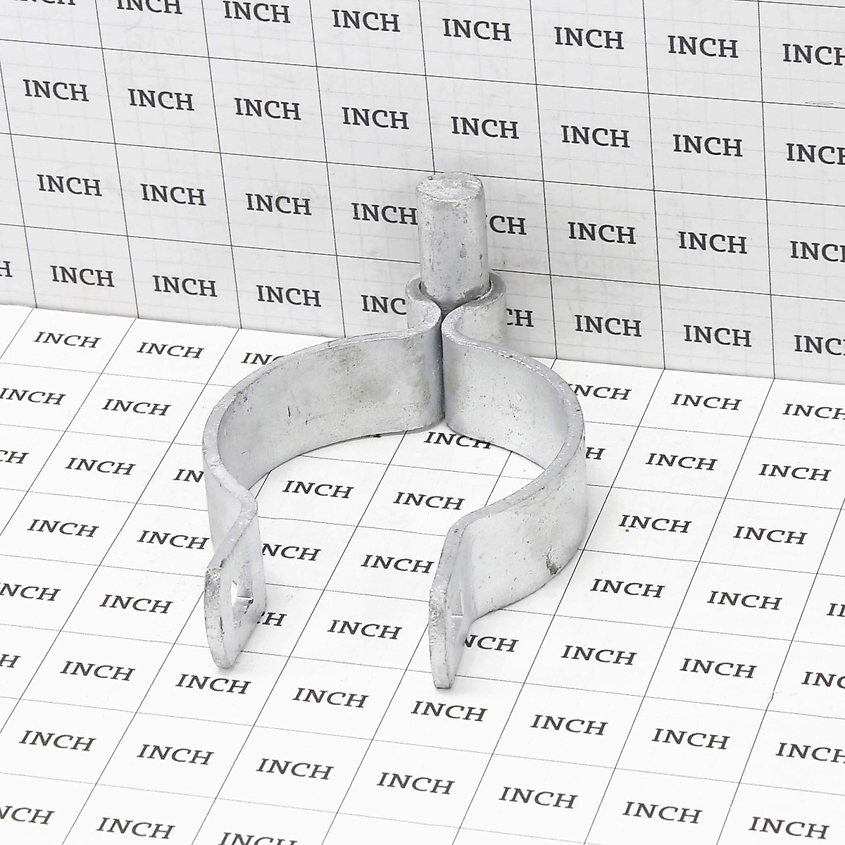 Pressed Steel Chain Link Fence Post Hinge w/Bolt 3" [2 7/8" OD] x 5/8" | Heavy Duty Hinges | (Pack of 2)