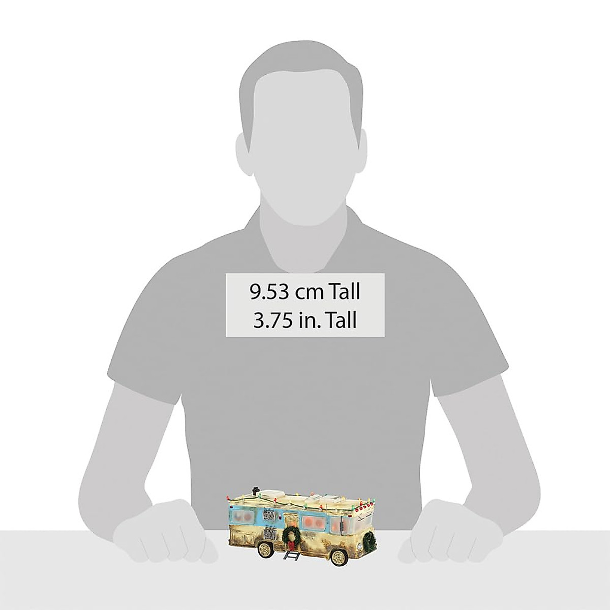 Department 56 Snow Village National Lampoon's Christmas Vacation Cousin Eddie's RV Lit Figurine, 7.87 Inch, Multicolor