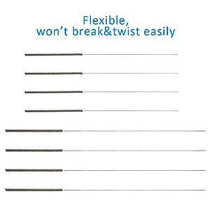 3D Pen/3D Printer Filament,1.75mm PLA Filament with Cleaning Needles, findTop 24 Colors PLA Filament Refills (10 Feet for Each Color) and 3D Pen/Printer Cleaning Needles (10 Pieces)