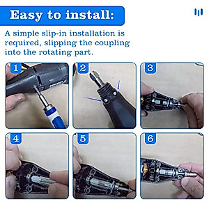 MOLIMER Etotel 2615294309 Coupling Compatible with Dremel 395 Rotary Multi-Tool Flexible Coupling Corded Replacement Part for Dremel Shaft Coupler - 6 Pack