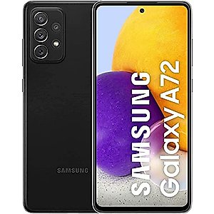 Samsung Galaxy A72 A725F-DS 4G Dual 256GB 8GB RAM Factory Unlocked (GSM Only | No CDMA - not Compatible with Verizon/Sprint) International Version - Awesome Black