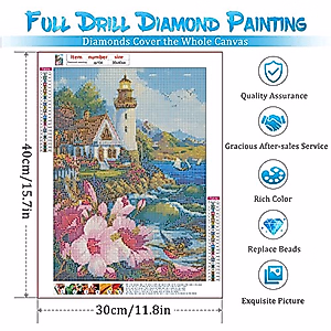 Diamond Painting Kits for Adults Flower Diamond Art Kits for Kids Beginner DIY 5D Full Drill Crystal Rhinestone Arts and Crafts Gem Art Painting with Diamonds Dots Home Wall Decor 11.8x15.7inch