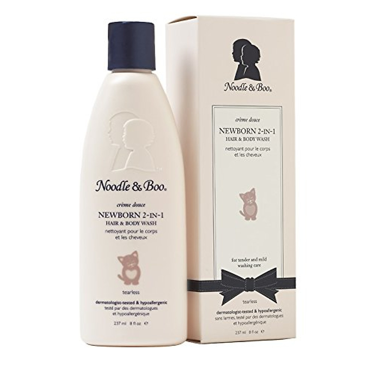 Noodle & Boo Newborn Daily Essentials 4 Piece Gift Set | Newborn 2-in-1 Hair and Body Wash(8 Oz), Super Soft Baby Lotion(8 Oz), Ultimate Diaper Rash Ointment(5 Oz) & Ultimate Cleansing Baby Wipes(72)