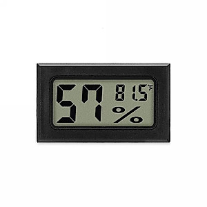 Mini Digital Thermometer and Humidity Meter, Hygrometer Without Probe, Hydrometer: Digital Temperature and Humidity Monitor for Reptile Incubator, Brooders, Garden, Greenhouse, Fridge, Experiment use