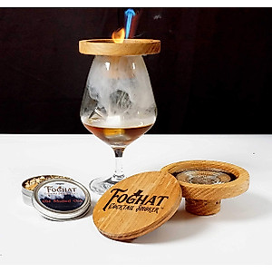 Foghat Cocktail Smoker with Bourbon Barrel Wood Shavings and Bourbon Resurrection Foghat Culinary Smoking Fuel Bundle